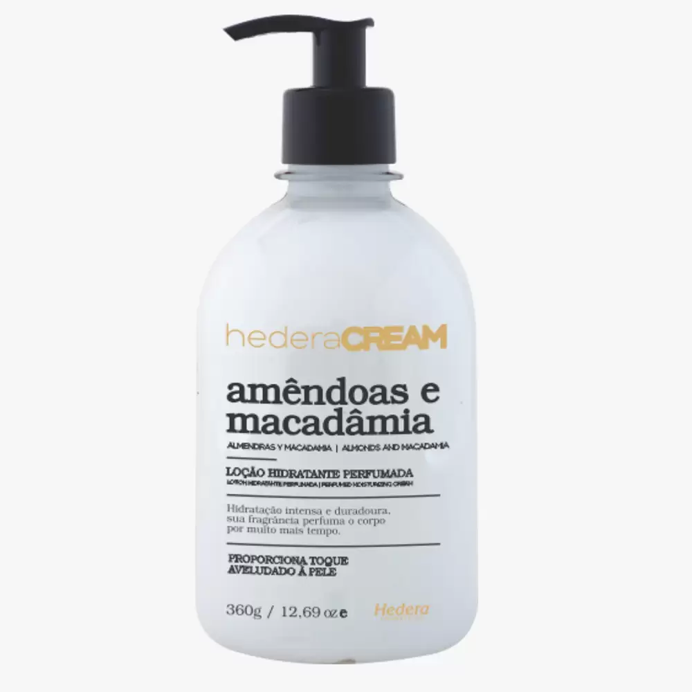 Loção Hidratante Hedera Cream Amêndoas E Macadâmia 360g