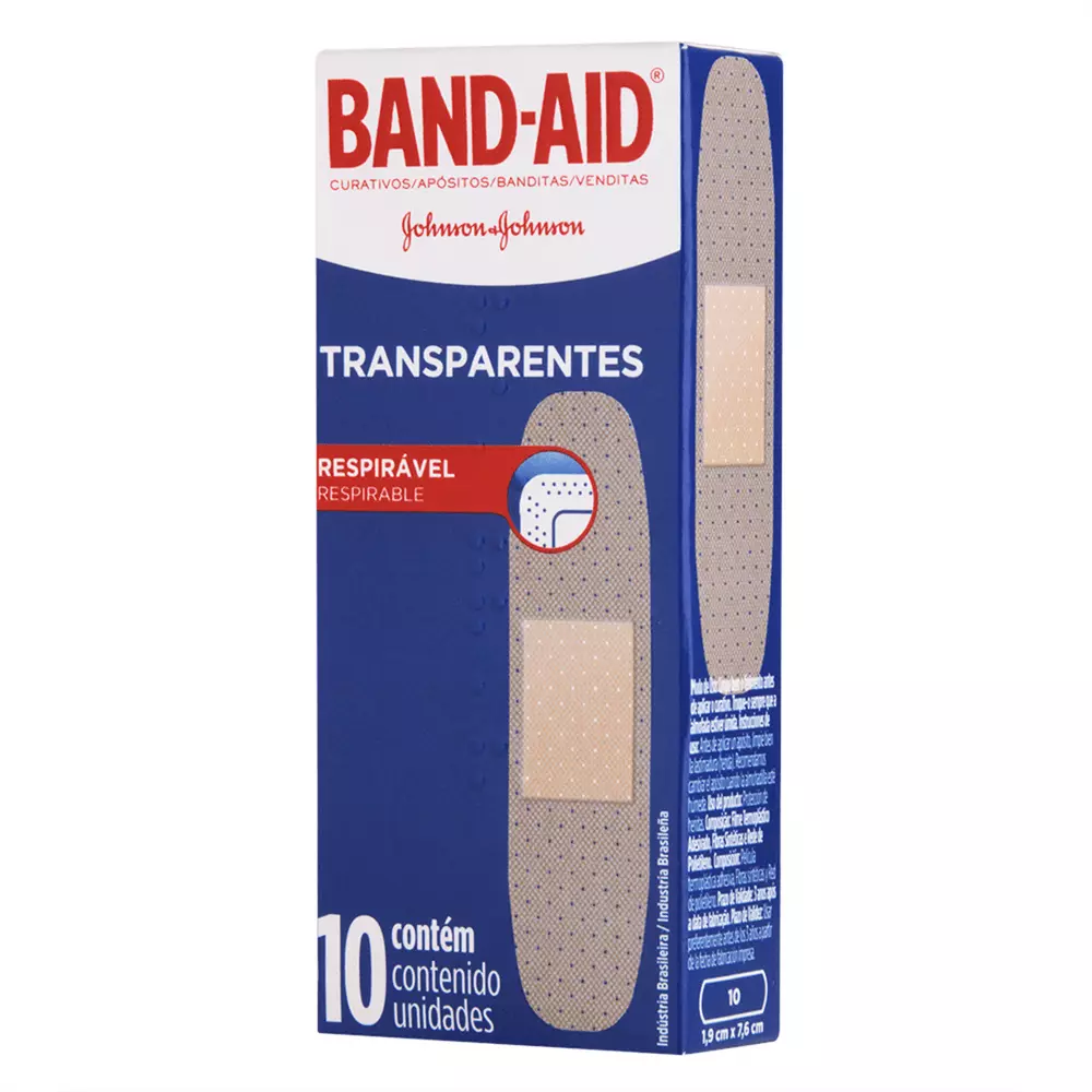 Curativos Band Aid 10 Unidades Transparente